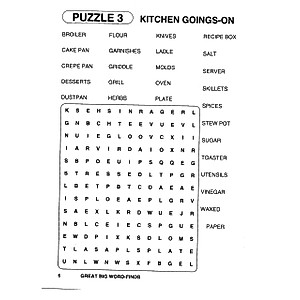 KAPPA Super Saver LARGE PRINT Word Search Puzzle Pack - (Pack of 6) Full Size Books