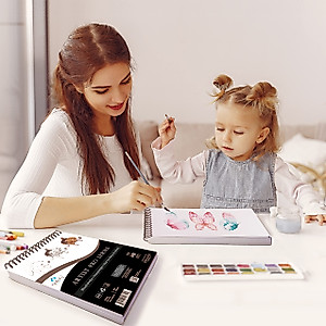 Bellofy Multimedia Sketchbook 100 Sheets | Mixed Media Paper for Drawing & Painting | Drawing Paper for Artists, Beginners & Kids | Sketchbook Mixed Media for Acrylic, Watercolor, Graphite & More