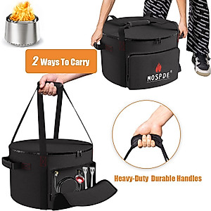 Carry Bag Fits for EAST OAK Fire Pit Smokeless 21'' Firepits, Carrying Bag for Portable Outdoor Bonfire Fire Pit Water-Resistant 21 Inch, Fit for 21'' Fireplaces for Outside