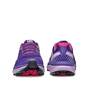 SCARPA Women's Spin Infinity GTX Waterproof Gore-Tex Trail Shoes for Hiking and Trail Running - Deep Blue/Lavender - 9-9.5