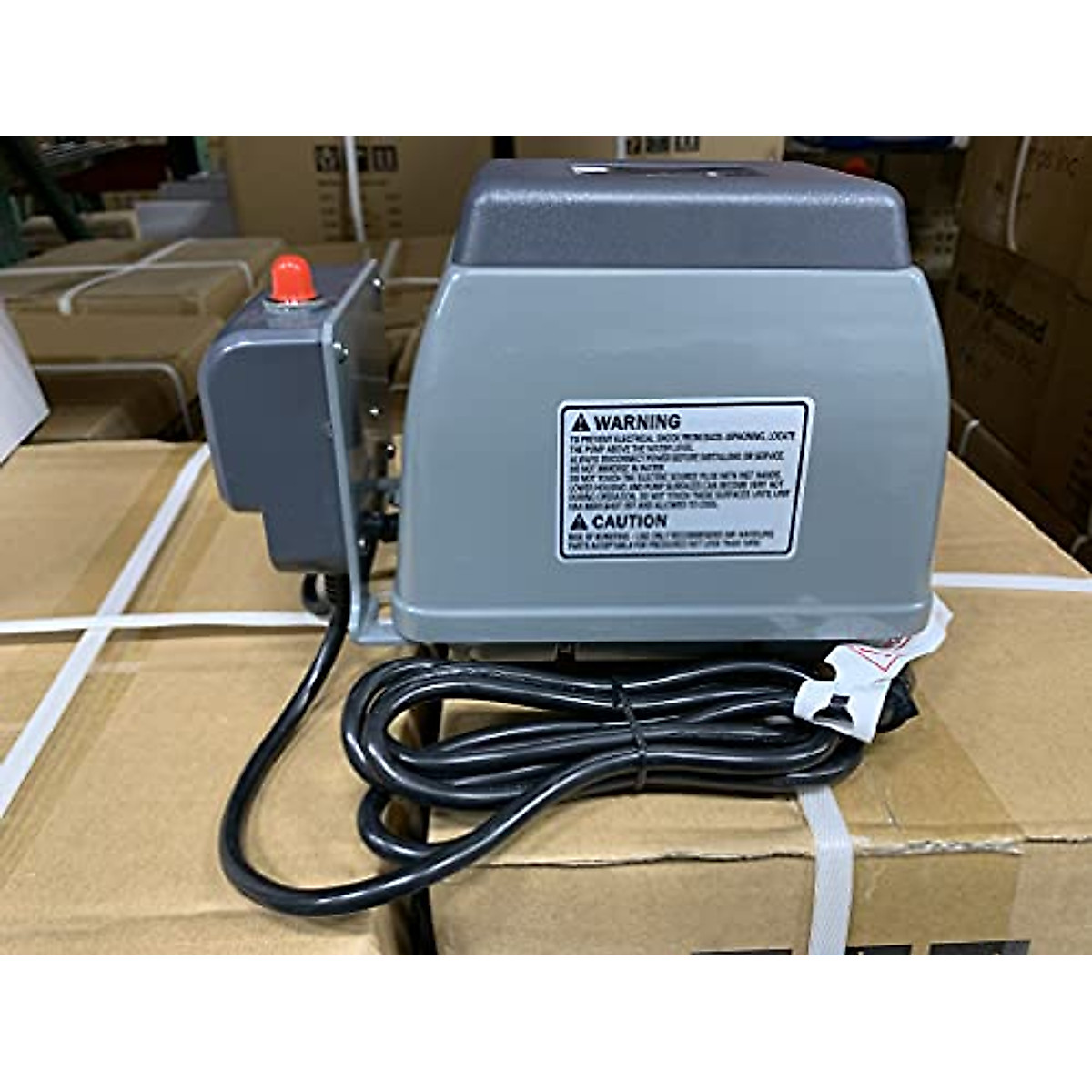 Blue Diamond Pumps ET40A Septic Pond Linear Diaphragm Air Pump, Built in Alarm Detects Low Pressure in The Airline Which Triggers an Integrated High Sounding Buzzer and Bright LED Warning Light