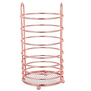 Hemoton Kitchen utensil crock Utensil Bucket Stainless Steel Utensil Cutlery Holder Utensil Storage Organizer Kitchen Countertop for Dinner spatula holder Table cooking utensil holder