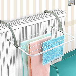 Windowsill Drying Rack Collapsible Hanging Drying Rack Collapsible Portable Clothes Drying Rack for Balcony Retractable Clothes Hanger for Railing