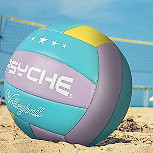 Wisdom Leaves Volleyball Official Size 5,Soft Volleyball for Indoor Outdoor Beach Park Games Play