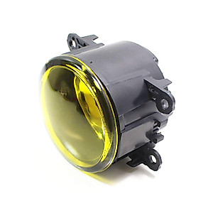 iJDMTOY Pair Selective Yellow Lens Fog Light Lamp Assemblies w/ 55W H11 Halogen Bulbs Compatible with Acura Honda, Compatible with Ford, Compatible WithNissan Subaru Suzuki etc