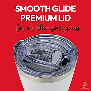 Biddlebee 50th Birthday Gifts Women Travel Coffee Mug w/Slider Lid | 20oz Spill Proof Stainless Steel Insulated Cup | 50 Year Old Birthday Gifts | Funny 50th Birthday Gift Ideas | 50 and Fabulous