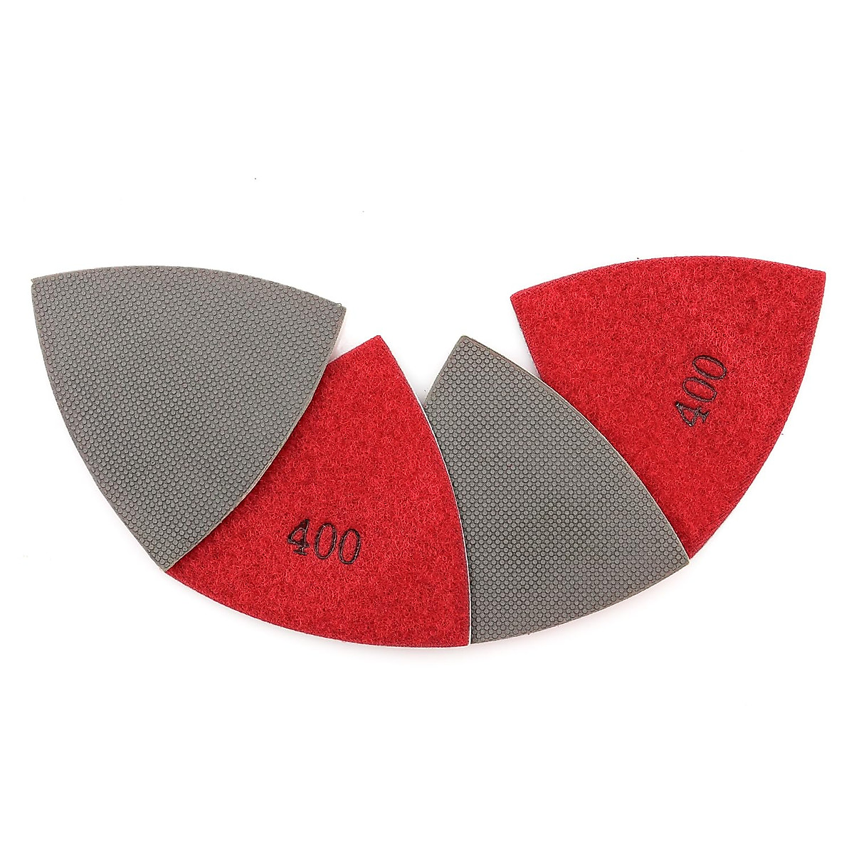 Triangular Diamond Polishing Pads 400Grit 3 Inch for Oscillating Tools Marble Granite Glass Stone Polishing by YDROWN (400Grit-2PCS)