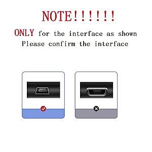 Unimoson 5V AC Adapter Power Supply Charger Compatible OneTouch Verio IQ Blood Glucose Monitoring System Meter with Charging Cable Cord (Only Compatible with The Interface as Shown)