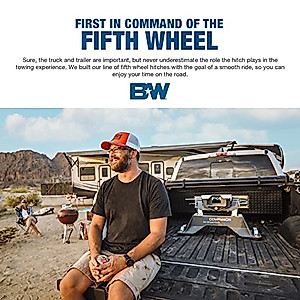B&W Trailer Hitches 25K Companion OEM Fifth Wheel Hitch - Compatible with Ram OEM Puck System - RVK3600