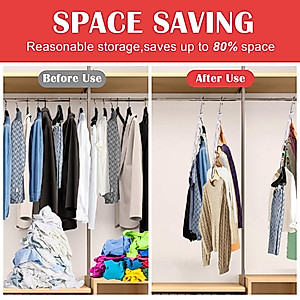 Space Saving Hangers for Clothes, Collapsible Hangers Space Saving for Organization and Storage, 3 Packs Clothes Hangers Space Saver for Closet, Metal Hangers Organizer, Dorm Room Essentials