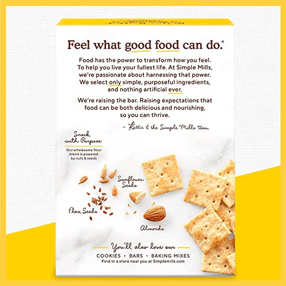 Simple Mills Almond Flour Crackers, Fine Ground Sea Salt Snack Packs - Gluten Free, Vegan, Healthy Snacks, 4.9 Ounce (Pack of 1)