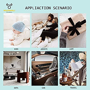 Food Sushi Blanket Cozy Soft Lightweight Flannel Throw Blanket for Bed Sofa Travel All Season Large 80"x60" Adults