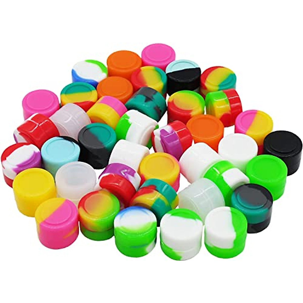 KUVIS 2ml Silicone Containers Concentrate Airtight Oil Non-stick Food Grade Jars (30)