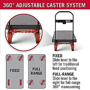 Suncast Commercial Structural Foam 24" x 36" Platform Truck, Standard Duty