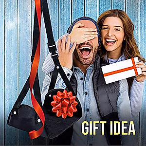 Airplane Footrest Made with Premium Memory Foam, Airplane Travel Accessories, Footrest Hammock, Portable Airplane Foot Rest Used in Office/Plane/Home, Hammock Leg Rest Adjustable Height