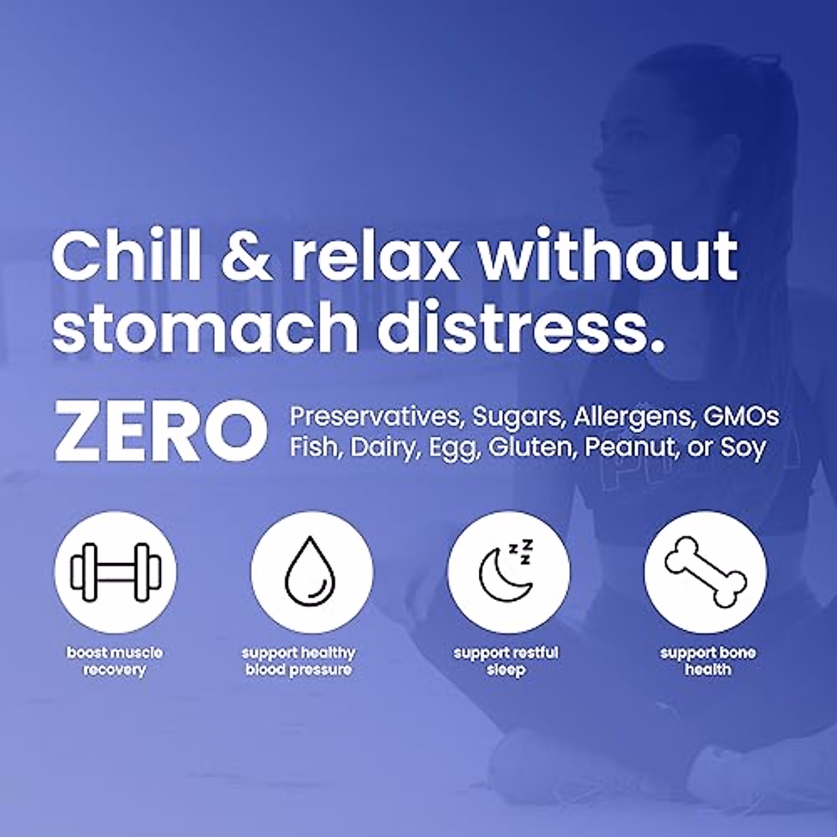 UpNourish Magnesium Glycinate Chelate 500mg Capsules - Highly Absorbable Chelated Magnesium - Pure Magnesium Supplement for Sleep & Calm Support, Nervous, Muscle & Bone Health