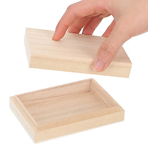 Cabilock Wooden Poker Cards Storage Box Empty Poker Cards Case for Travel Games