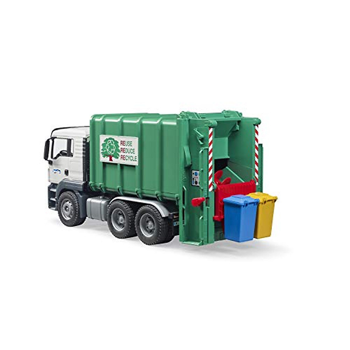 Bruder 03763 Man TGS Rear Loading Garbage Truck - Green