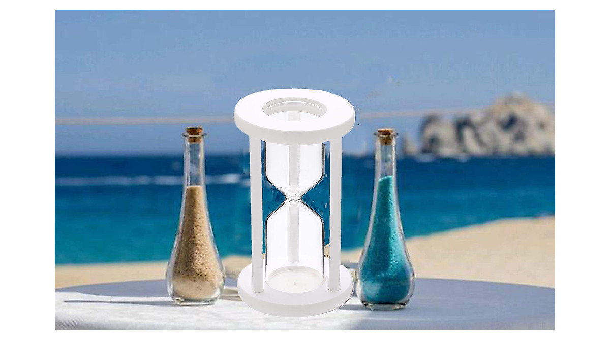 Personalized Fillable Hourglass Sand Timer for Weddings