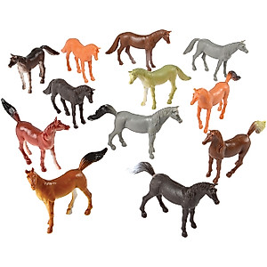 US Toy Mini Horses Action Figure (1 Dozen)