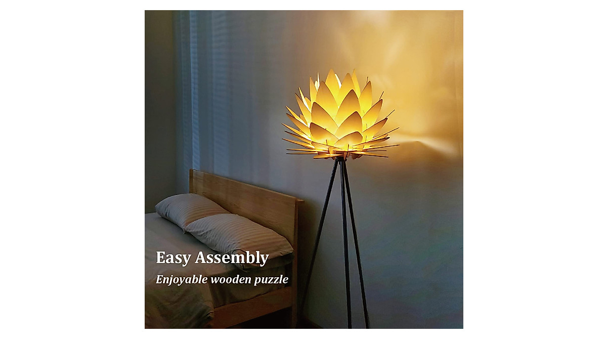 FINNCHY Boho Floor Lamp for Living Room & Bedroom | Modern Vintage Design