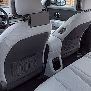 Geekria Car Headrest Mount Holder Gaming Accessories Compatible with Nintendo Switch/Switch OLED/Switch Lite/Cell Phone, or Other 5.5-10.5" Device, 180° Rotating Adjustable (Black)