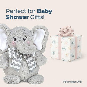 Bearington Baby Tiny The Elephant Plush, 6 Inch Elephant Stuffed Animal