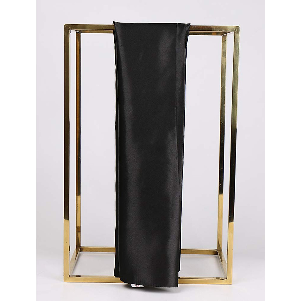 35" Womens Large Satin Square Scarf Silk Feeling Hair Wrapping Gift Headscarf Scarves Black