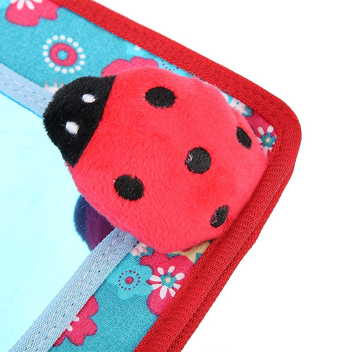 ViaGasaFamido Baby Mirror, Colorful Cute Baby Essential Developmental Safety Mirror Stroller Pedant Tool Children Early Educational Tool