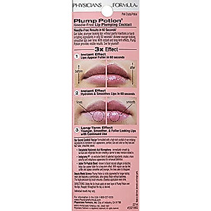 Physicians Formula Lip Plumper Gloss Formula Plump Lip Potion Needle-Free Lip Plumper Gloss Cocktail Shade Extension,Pink Crystal Potion,Lip Enhancer,Fuller Lips