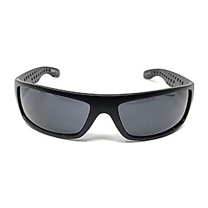 Locs Mad Dog Hardcore Gangster Cholo Narrow Rectangular Sunglasses (Matte Black)