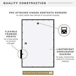 MCS Trendsetter Poster Frame, Black, 24 x 36 in, Single