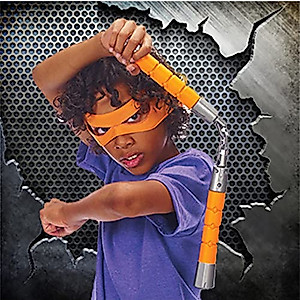 roikeas Halloween Costumes for Tortoise Shell, Super Hero Cosplay Costume for Kids Halloween, Birthday Gift (Orange)