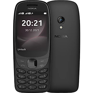 Nokia 6310 (2021) Dual-SIM 8MB ROM + 16MB RAM (GSM Only | No CDMA) Factory Unlocked 2G GSM Cell-Phone (Black) - International Version