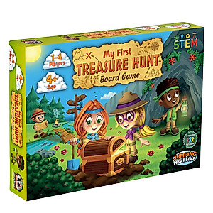 Jumping High Five My First Treasure Hunt Board Game! Cooperative Island Explorer Game for Kids Ages 4 and Up, an Exciting Buried Treasure Adventure Perfect for Family Game Night