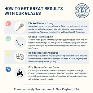 Penguin Pottery White Underglaze for Ceramics - Ceramics Underglaze Cone 04 - Cone 6 - Pottery Underglaze Paint Colors for Clay, Bisque - Under Glaze for Pottery Low Fire - Mid Fire (4 fl oz | 118 ml)