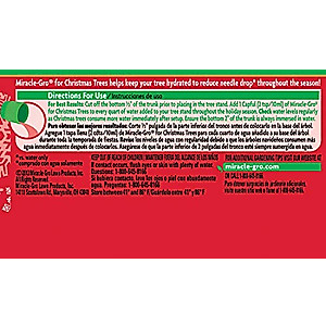 Miracle-Gro VB300515-2 Plant Food, Hydrates Keeps Green All Holiday Season, 2-Pack Christmas Trees, 2 Pack, red