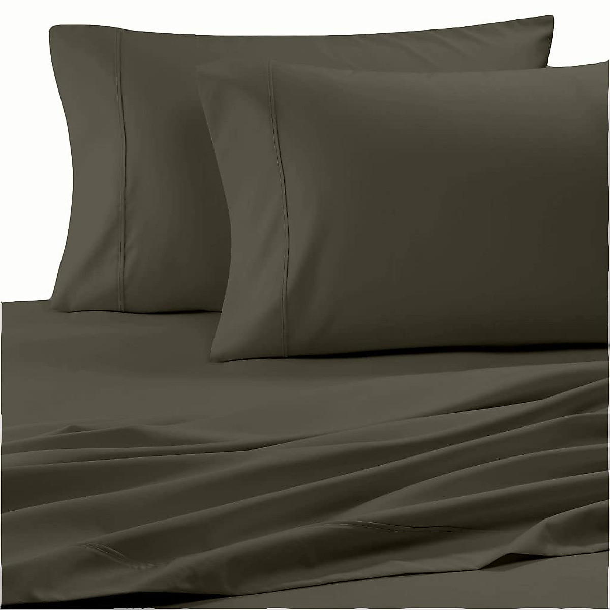 MyGiza Sheets,100% Certified Giza Egyptian Cotton Sheets-California King Size Giza Cotton Sheets Set to Fit Upto 18 Inches Deep Mattress (4 Pcs) Slate Grey