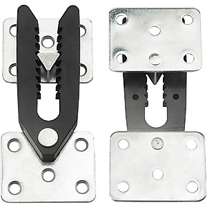 TOVOT 4PCS Sectional Couch Connectors Set Steel Sectional Sofa Connector Couch Clips Sectional Connectors for Furniture