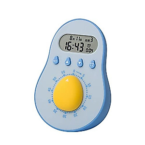 Avocado Shape Kitchen Timer Digital Count Down Alarm with LCD Display Manual Alarm Counters Cooking Timer Cooking Baking Helper Reminder Tool