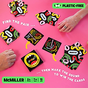 UpRoar! The Card Game of Silly Sounds - Funny Plastic-Free Family Games for Kids, Teens, and Adults, 2+ Players, Ages 7+, Eco, Sustainable, for Party, Fun, Birthday, Game Night, Easter, and Travel.