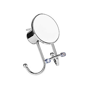 JiePai Vacuum Suction Cup Hooks Shower Bath Towel Hooks Hanging Towel Holder Wall Towel Rack Organizer for Kitchen , Bathrobe,Loofah ,Bronze (2 Pack)