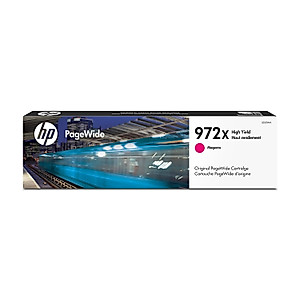 Hp Printing 972X Genuine PageWide Color and Black High Yield Toner Set (F6T84AN, L0R98AN, L0S01AN, L0S04AN)