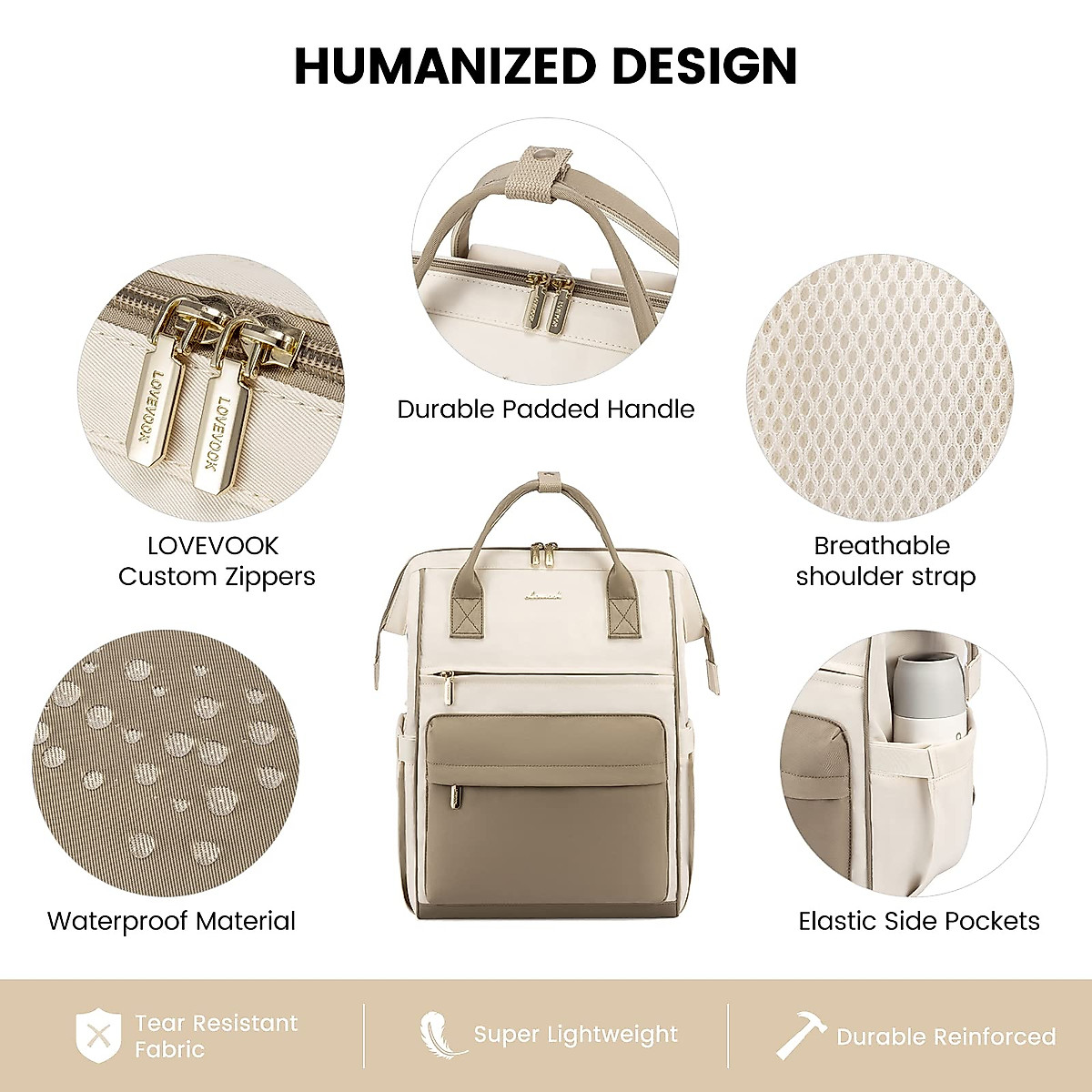 LOVEVOOK Laptop Backpack Purse for Women Waterproof Teacher Nurse Bag, 17.3 inch Work laptop Bag with USB Port, Business Travel Computer Backpack