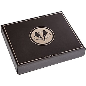 Swanky Badger Personalized Mens Wallet - a Custom Leather Bifold wallet with ID sleeve and coin pocket