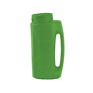 Ice Melt Salt Spreader Handheld Shaker for Lawn Seed, Salt, Ice Melt, Calcium, Deicer Shaker 2 Liter, Adjustable Hole Size, Handy for Fertilizer Lawn Seed Salt to Deice