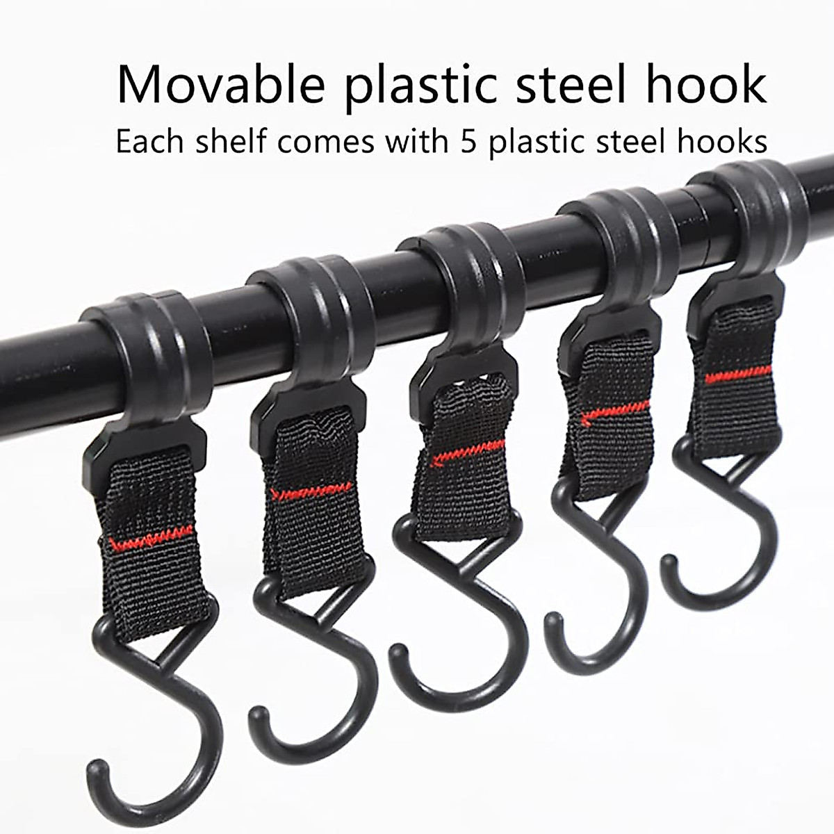 phsmoo Folding Hanging Rack Travel Camping Shelf Triangle Rack Assembly Storage Picnic Rack