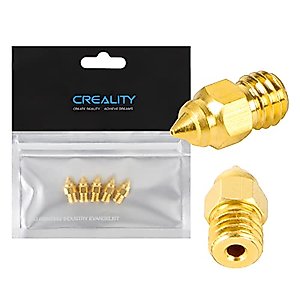 Creality Official Ender 3 S1 Nozzles, 5PCS 0.4mm MK Brass Nozzle for Ender 3 S1 Pro/Ender 3 S1 Plus Sprite Extruder and Extruder Nozzle of Ender 2 Pro/Ender 3 Neo/Ender 3 V2 Neo/Ender 3 Max Neo