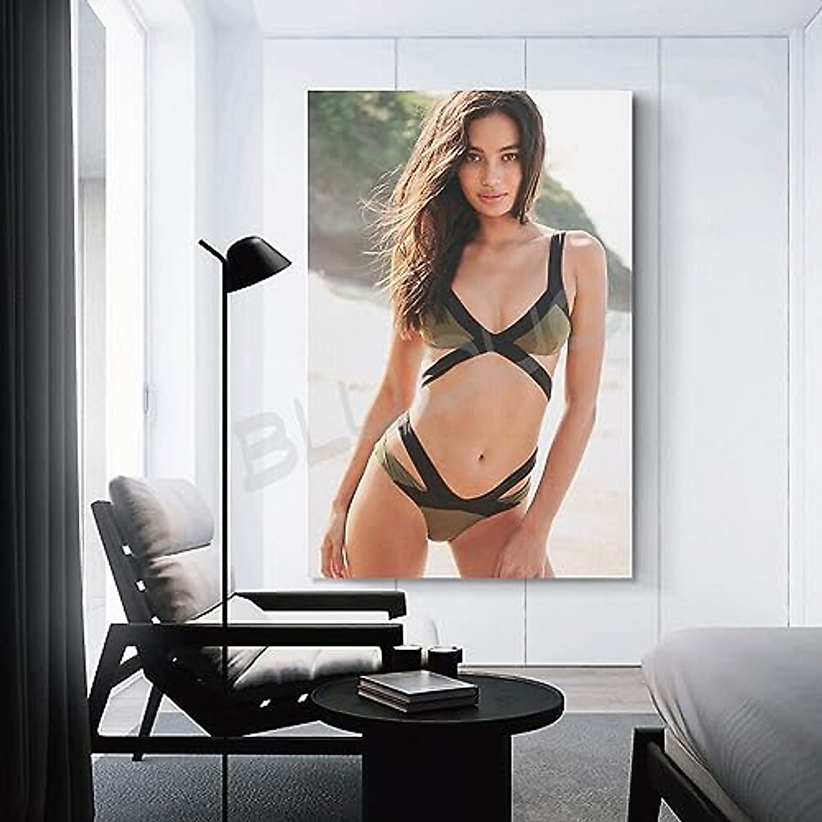 BLUDUG Kelsey Merritt Sexy Model Poster Beautiful Swimsuit Model Poster (4) Canvas Painting Wall Art Poster for Bedroom Living Room Decor20x30inch(50x75cm)