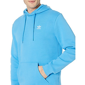 adidas Originals Men's Adicolor Essentials Trefoil Hoodie, Pulse Blue, Large